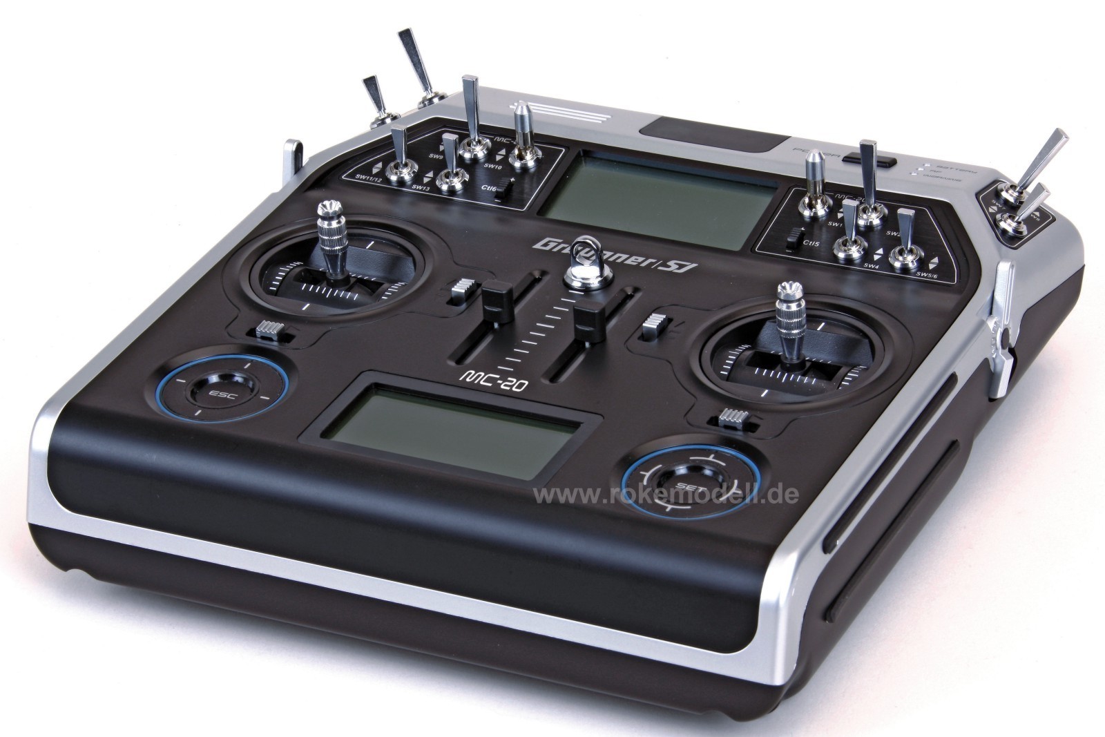 ROKE-Modelle,Graupner 33020 MC-20 HoTT COMPUTERSYSTEM 2,4 GHz ...