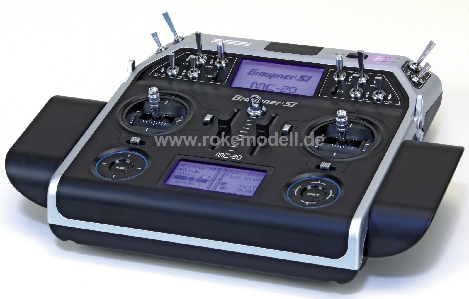 ROKE-Modelle,Graupner,33020 MC-20 Einzelsender mc20, HoTT MC - 20 ...